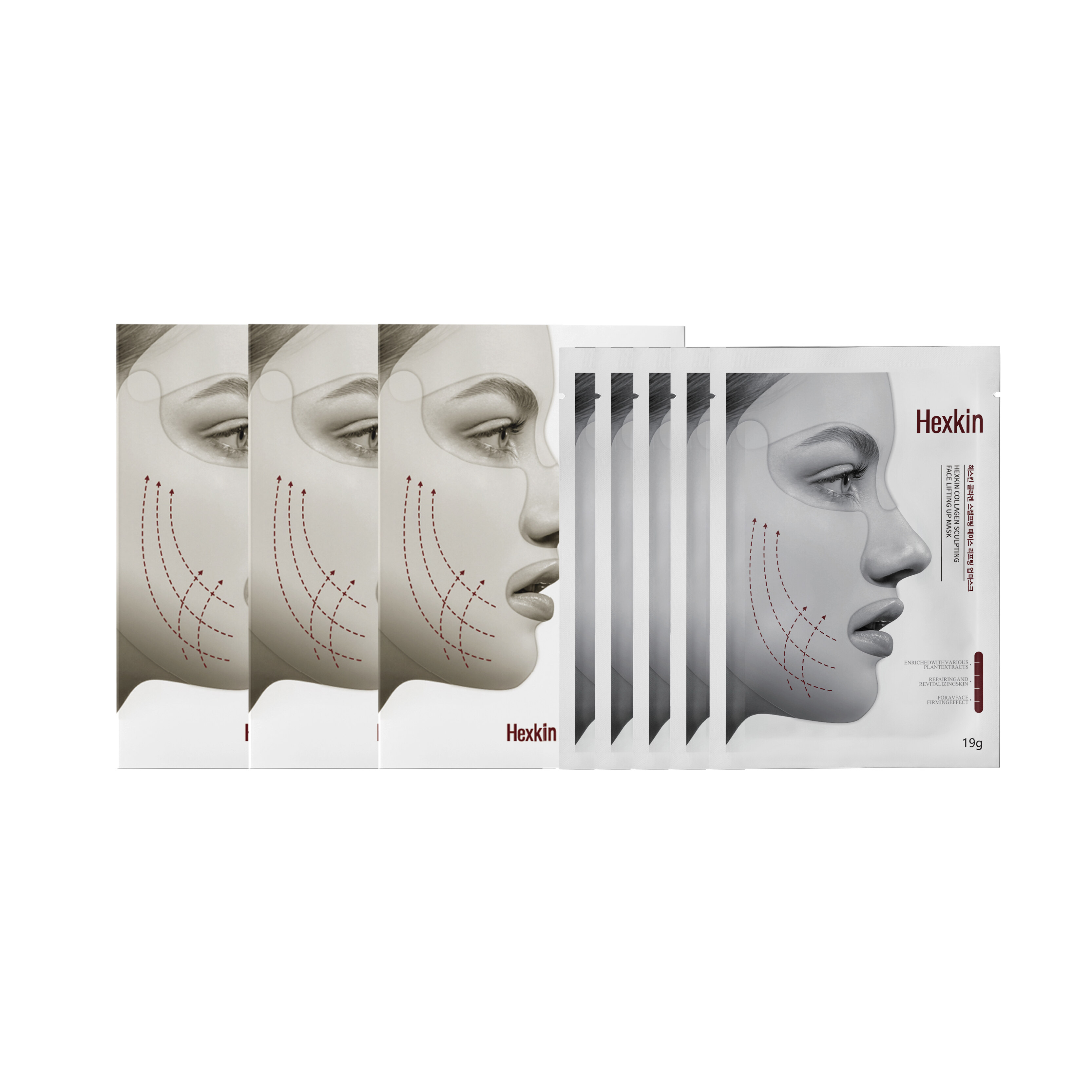 콜라겐스켈프팅 페이스 리프팅 업 마스크 19g*5 - 헤스킨 - 뷰티 | 신세계면세점