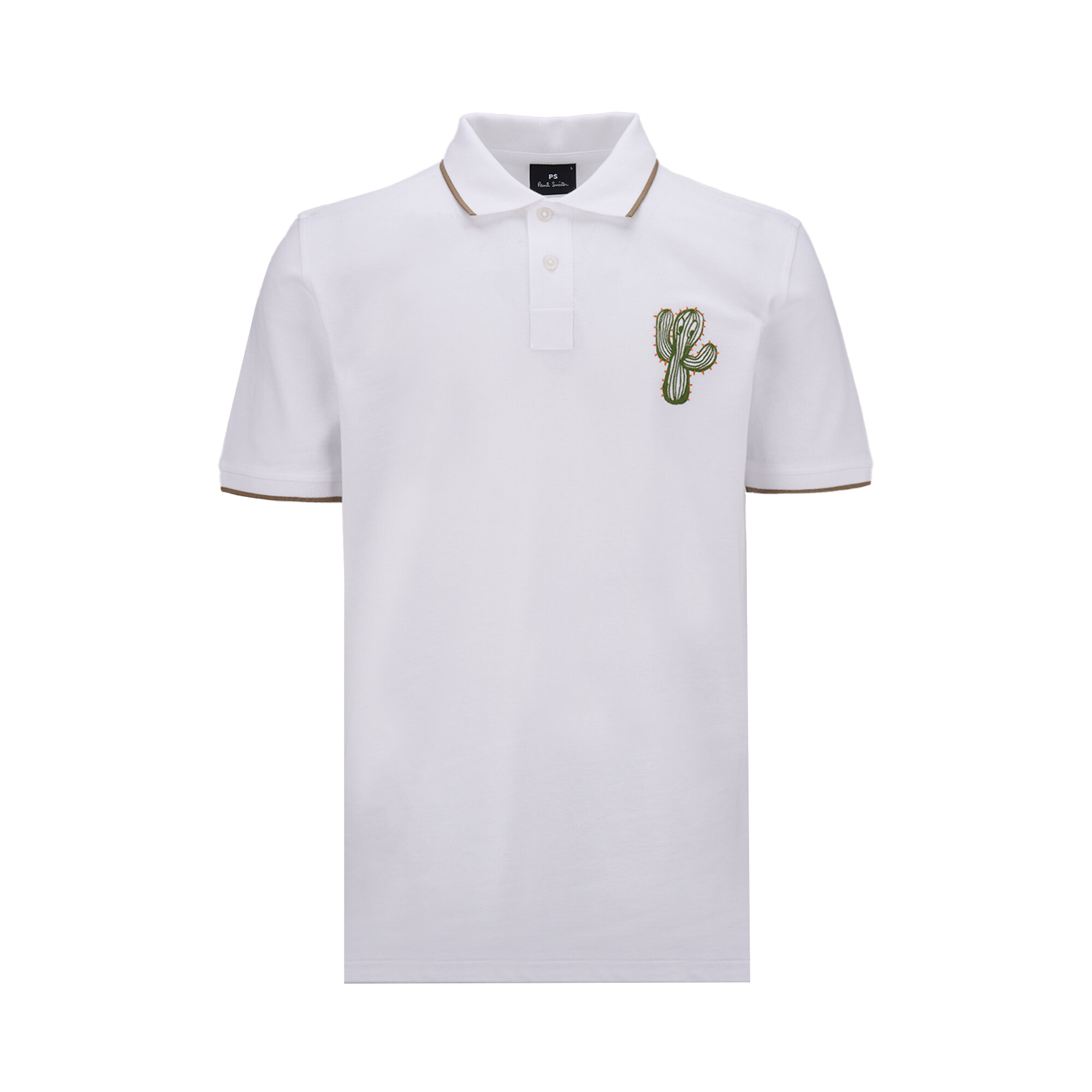 MENS REG POLO SS CACTUS_WHITE - 폴스미스 - 패션 | 신세계면세점