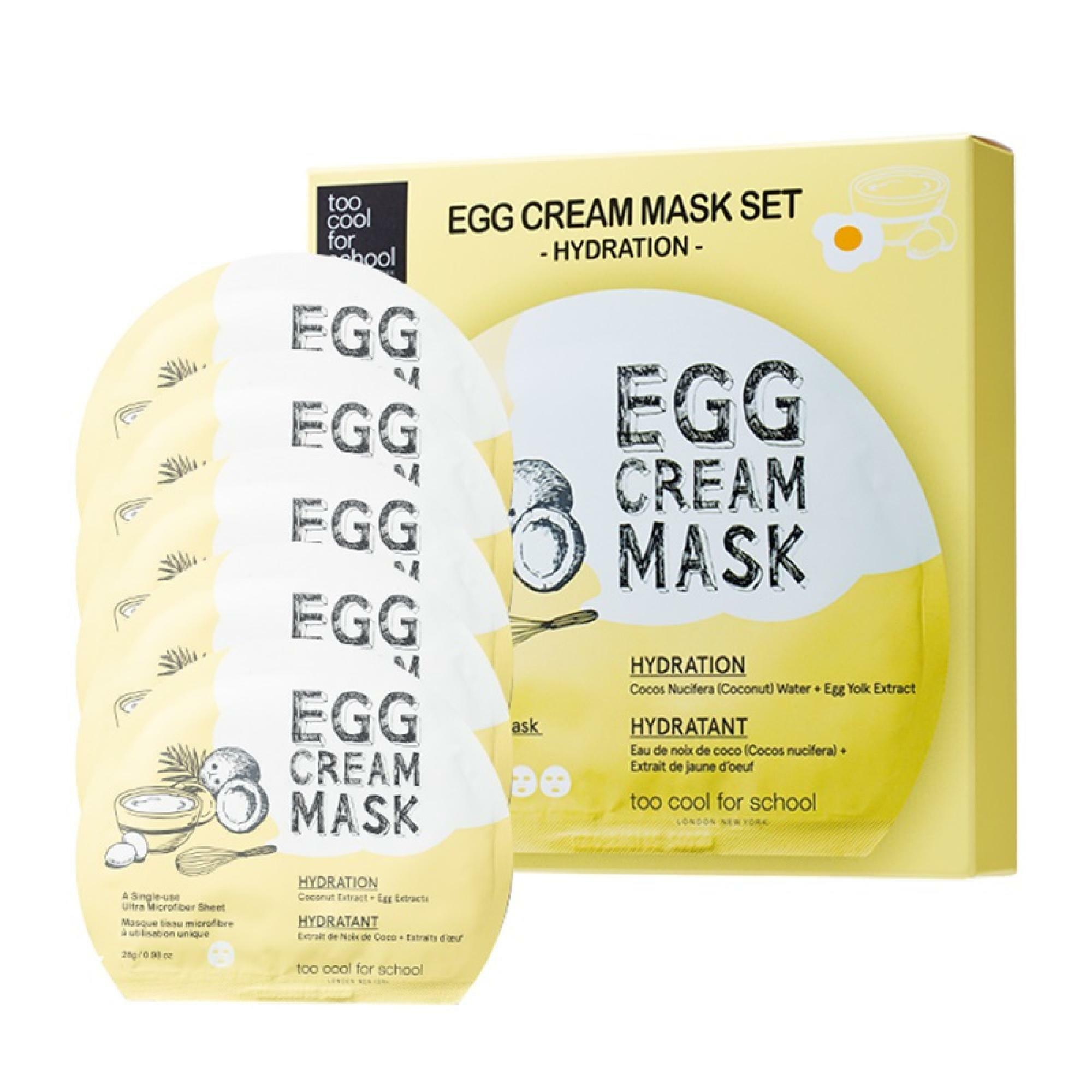 EGG CREAM MASK HYDRATION SET N1 面膜 - TOO COOL FOR SCHOOL - 美妆 | 韩际新世界免税店